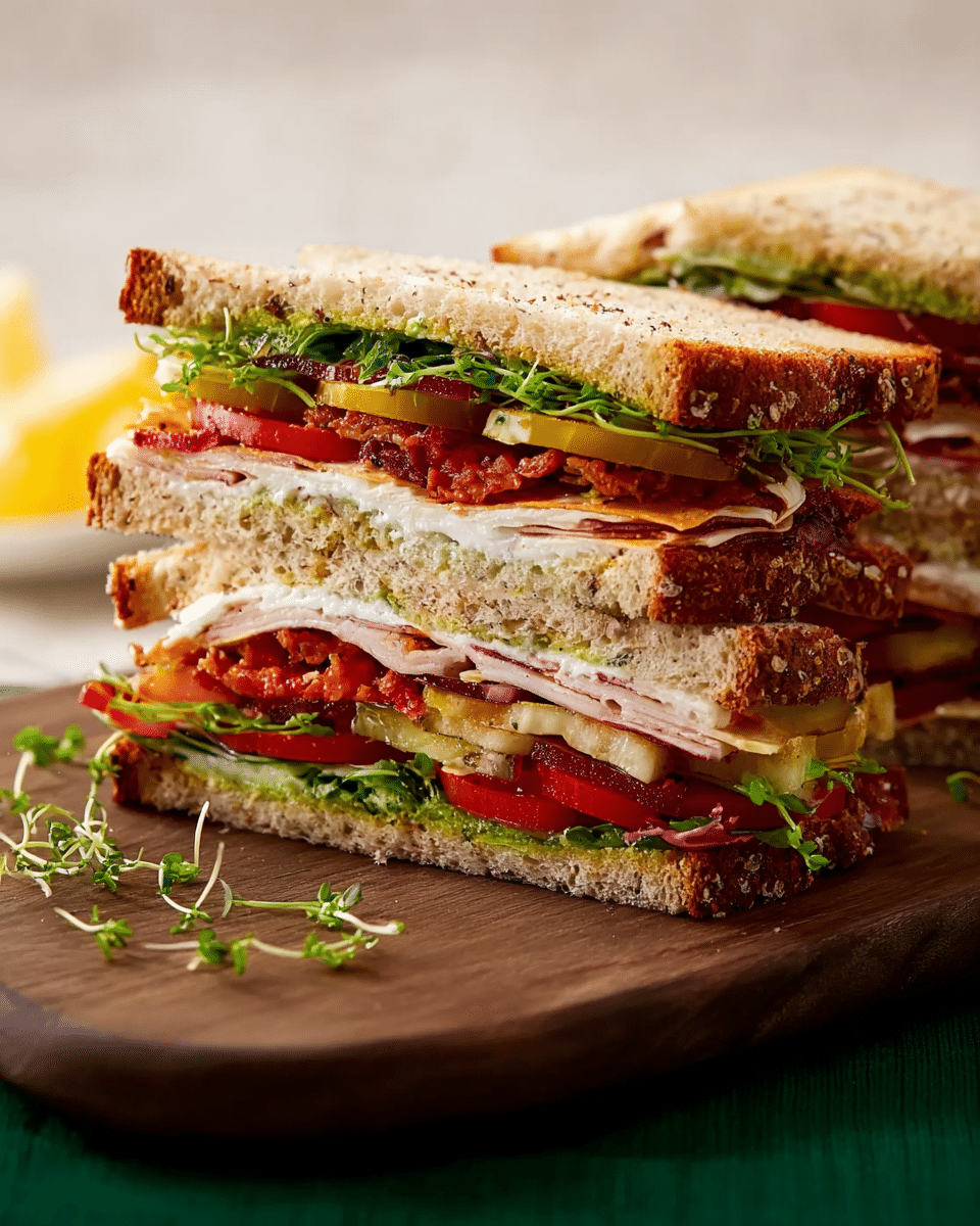 Klassisches Club-Sandwich: Ein zeitloser Genuss mit frischen Zutaten