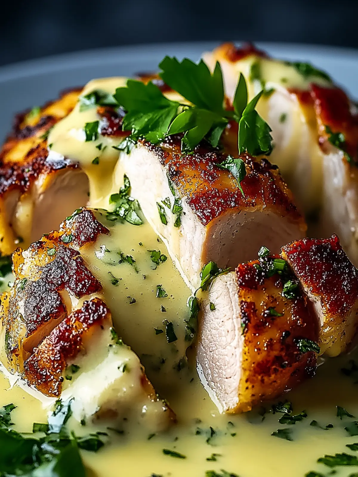 Cremiges Hähnchen-Bacon mit Honig-Senf-Sauce - Lecker und Einfach