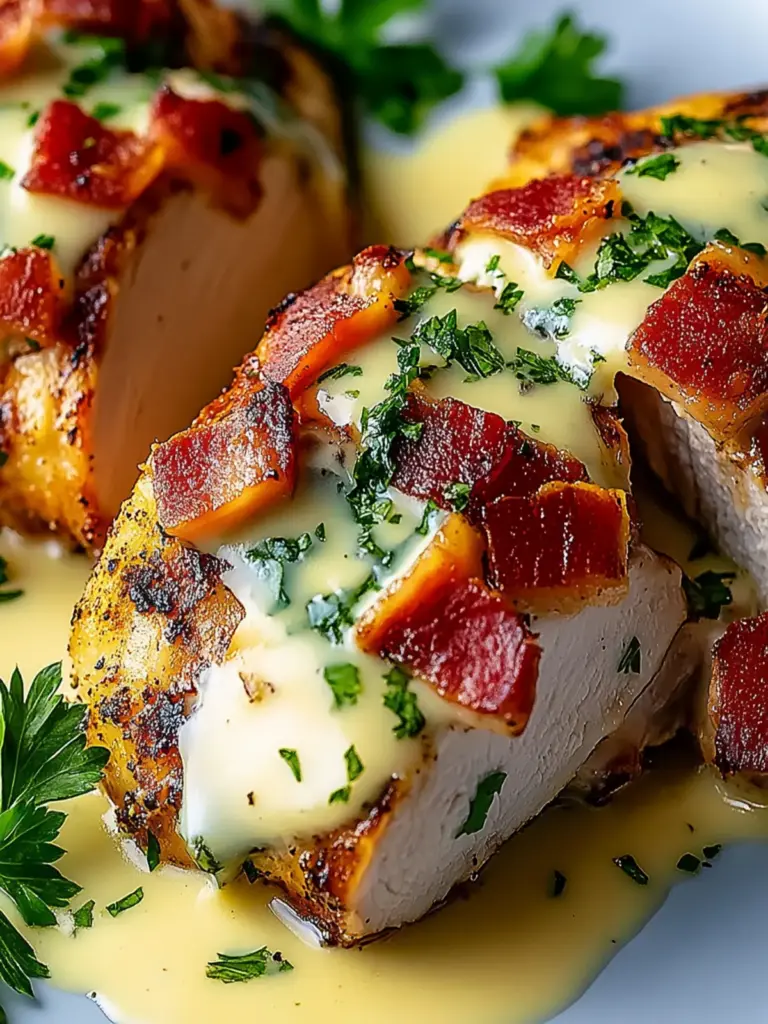 Cremiges Hähnchen-Bacon mit Honig-Senf-Sauce - Lecker und Einfach
